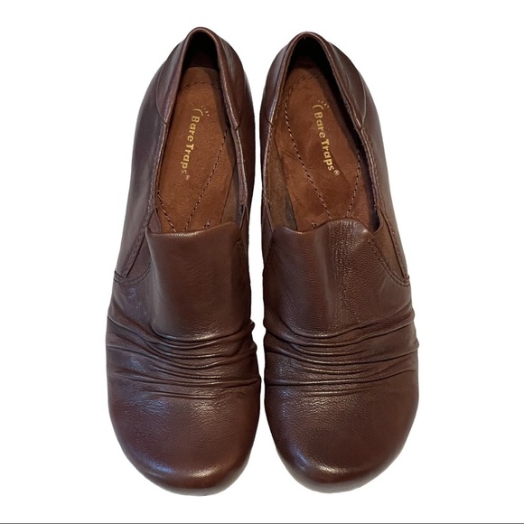 BareTraps | Shoes | Baretraps Harlie Clog Leather Ruched Slip On Low ...
